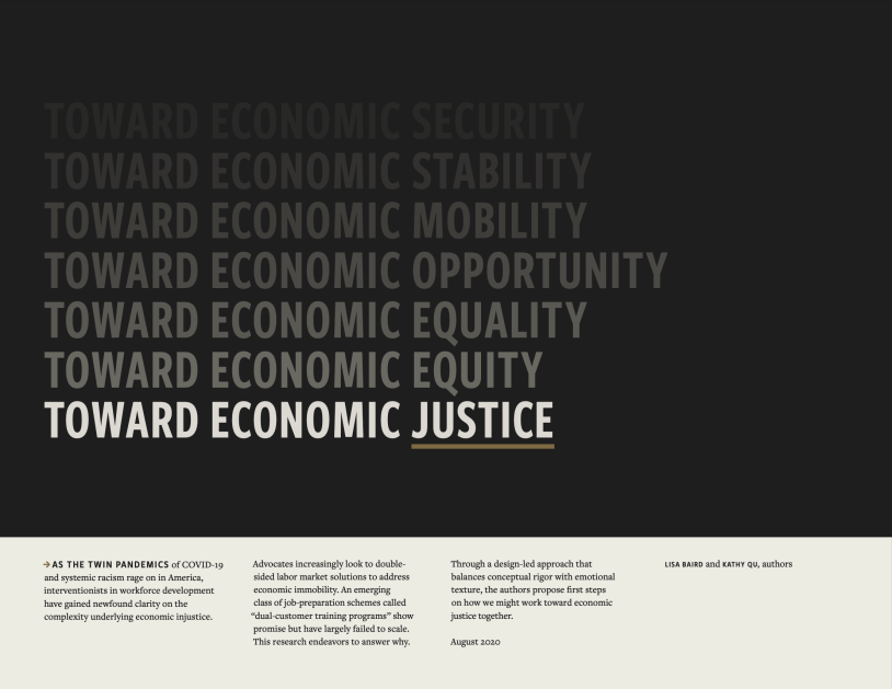 Grappling with Economic Injustice – Fraîche Design Thinking